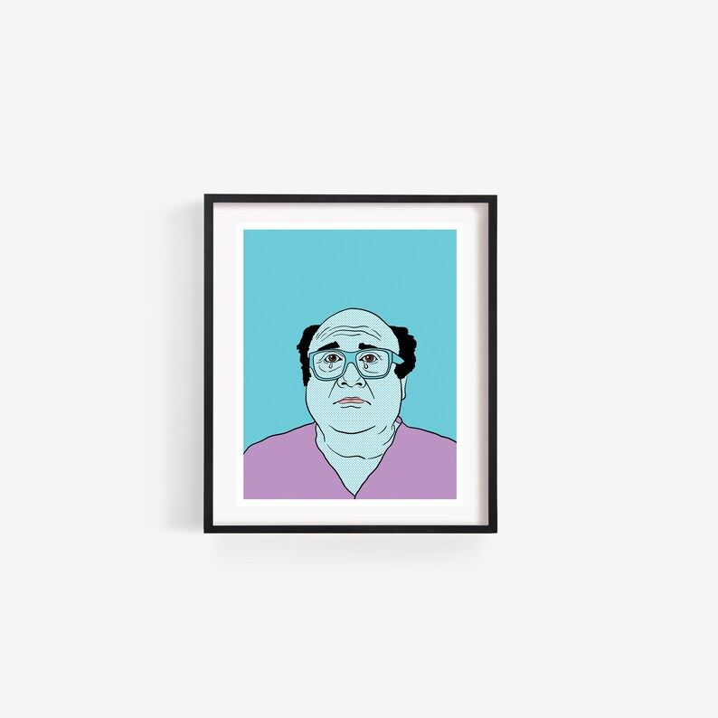 Danny Devito Art Print Colorful Wall Decor Minimalist Art | Etsy