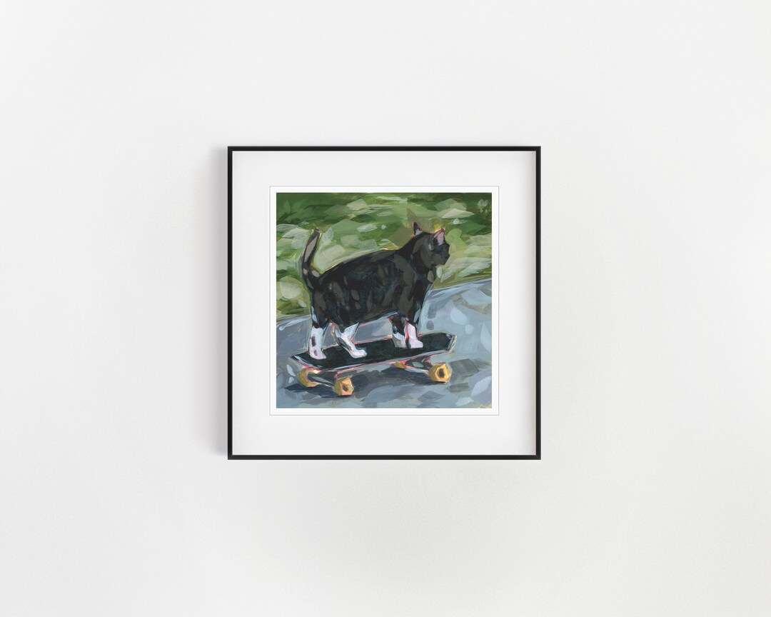 Cat Art Print, Cats, Cat Meme, Animal Art Print, Funny Cat Art, Cat ...