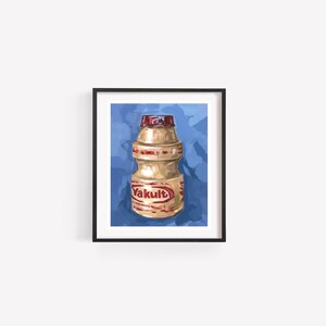 Yakult, Yakult Art Print, Korean Snack, Asian Snack Art, Food Art Print ...