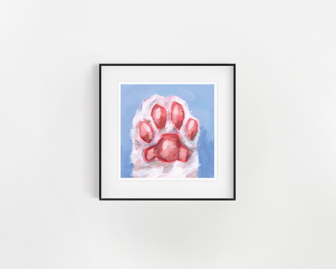 Cat Art Print, Cats, Toe Beans, Kitten Print, Bean Toes, Cat Painting ...