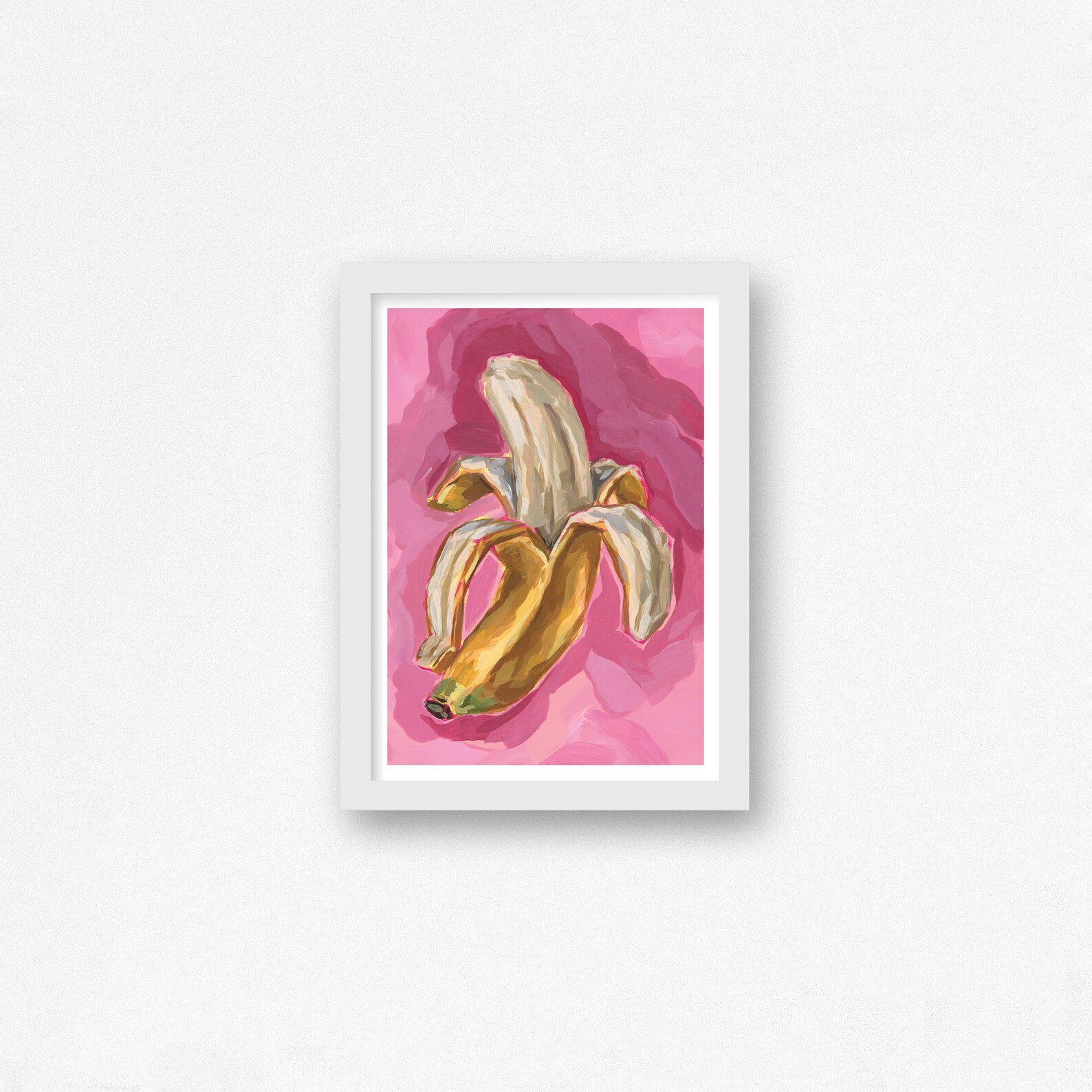 Banana Print Art Print Kitchen Decor Acrylic Painting | Etsy