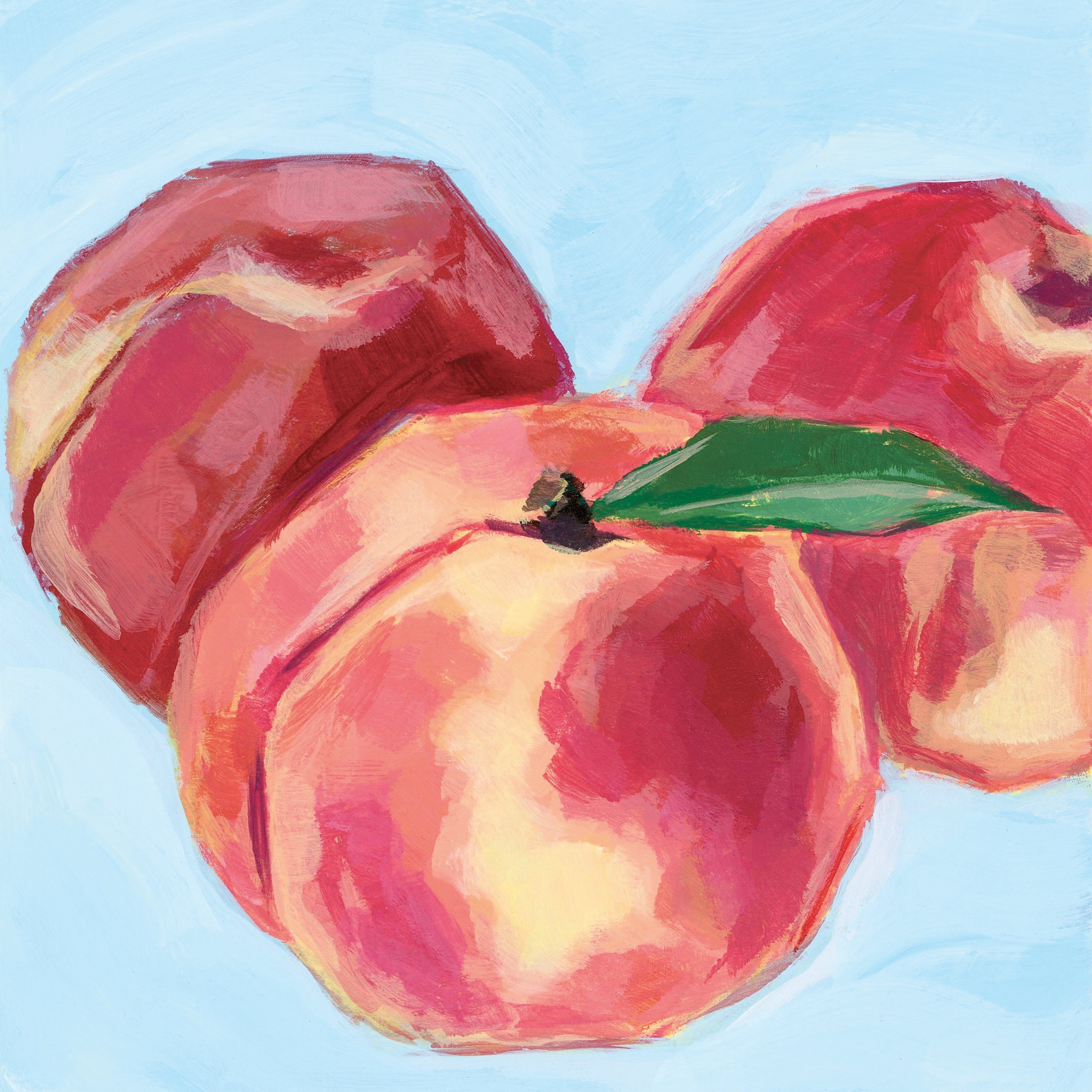 Peaches Print Art Print Decoración de cocina Pintura | Etsy España