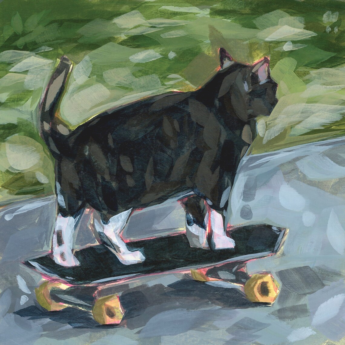 Cat Art Print Cats Cat Meme Animal Art Print Funny Cat | Etsy