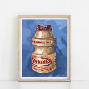 Yakult, Yakult Art Print, Korean Snack, Asian Snack Art, Food Art Print ...