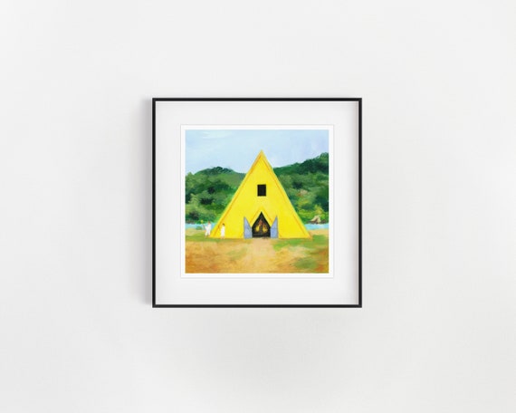 Midsommar Midsommar Fan Art Yellow Temple Acrylic Painting - Etsy Ireland