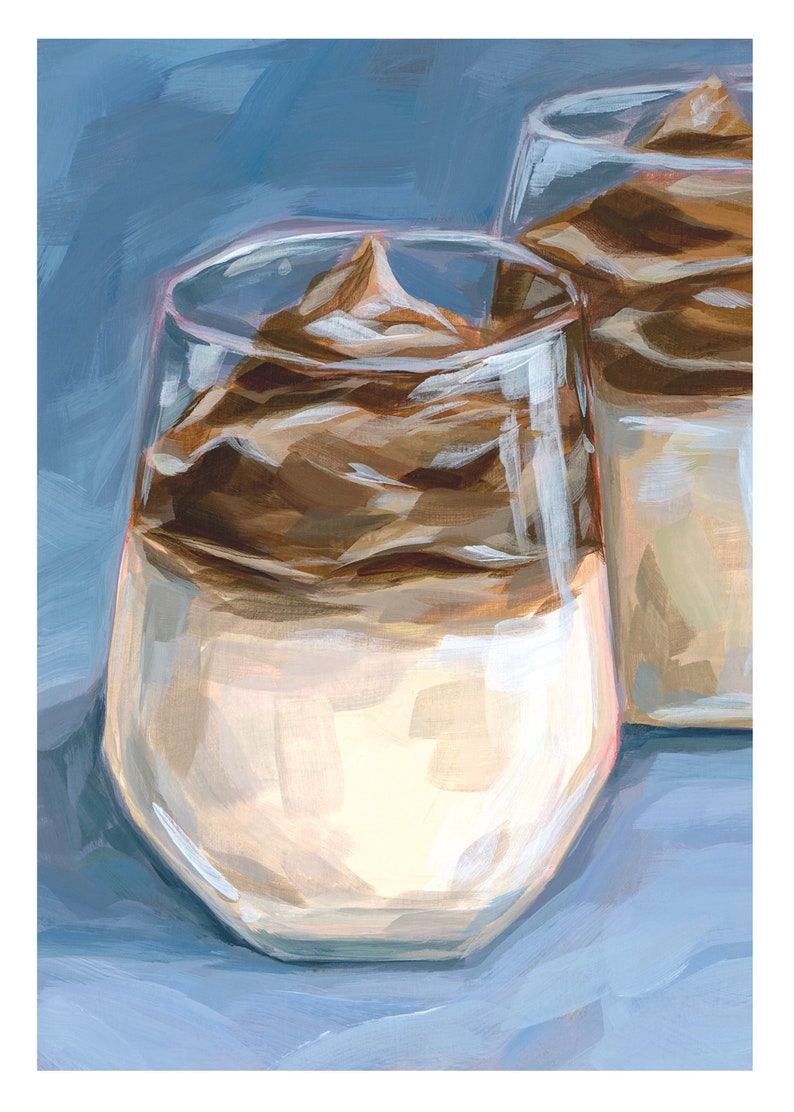 Coffee Art Print Dalgona Dalgona Coffee Food Wall Art - Etsy