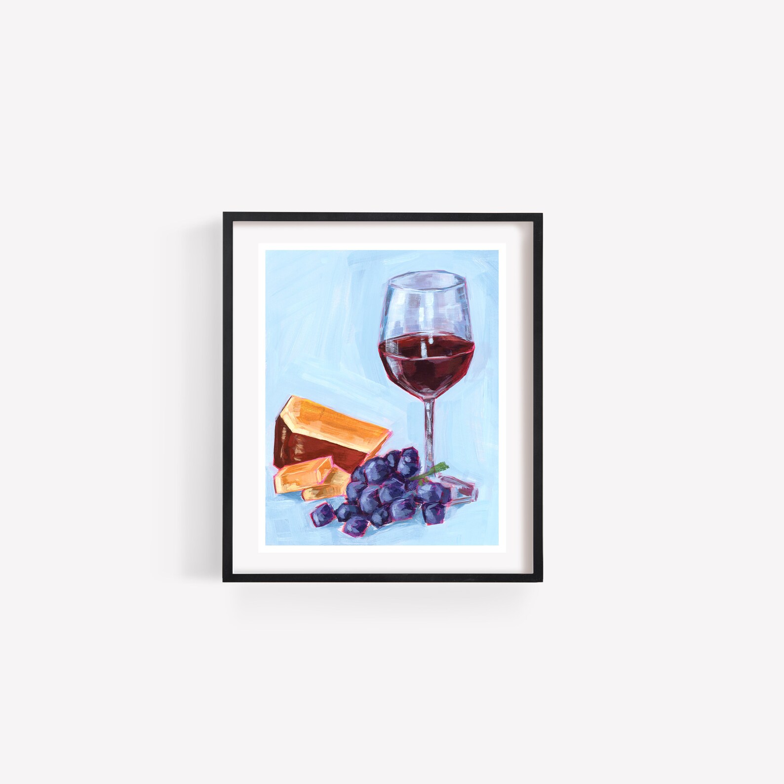 Wine Art Print Red Wine Wall Art Bar Decor Red Wine - Etsy
