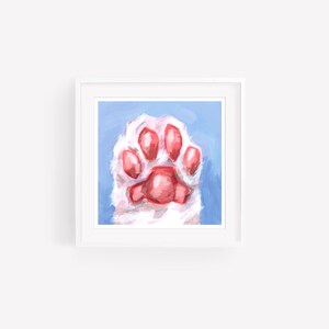 Cat Art Print, Cats, Toe Beans, Kitten Print, Bean Toes, Cat Painting ...