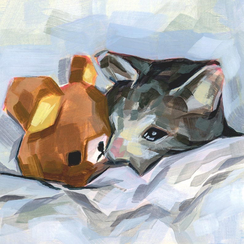 Cat Art Print Cats Sad Cat Meme Animal Art Print Funny Cat | Etsy