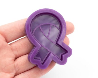 Cancer Awareness Ribbon Resin Mold - Etsy