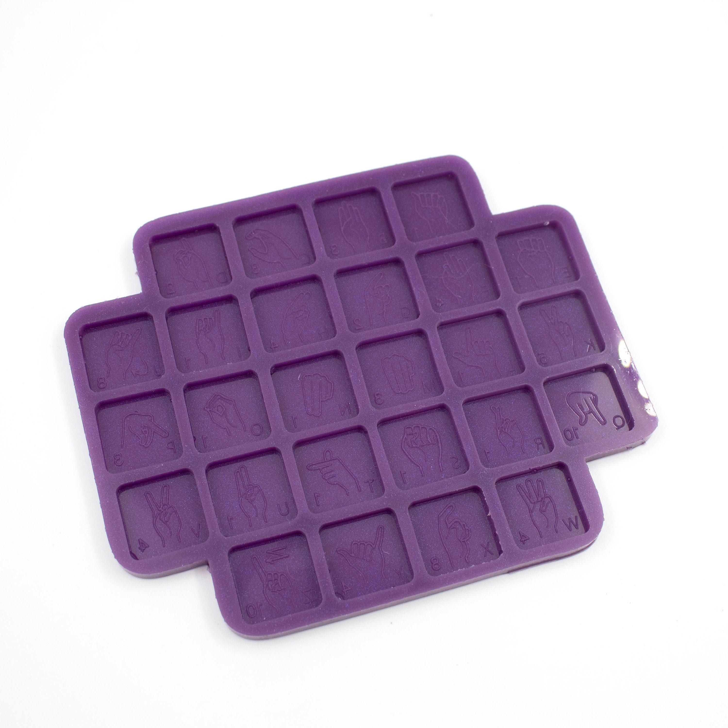 American Sign Language Letter Tiles Resin Mold / ASL Tile Mold - Etsy