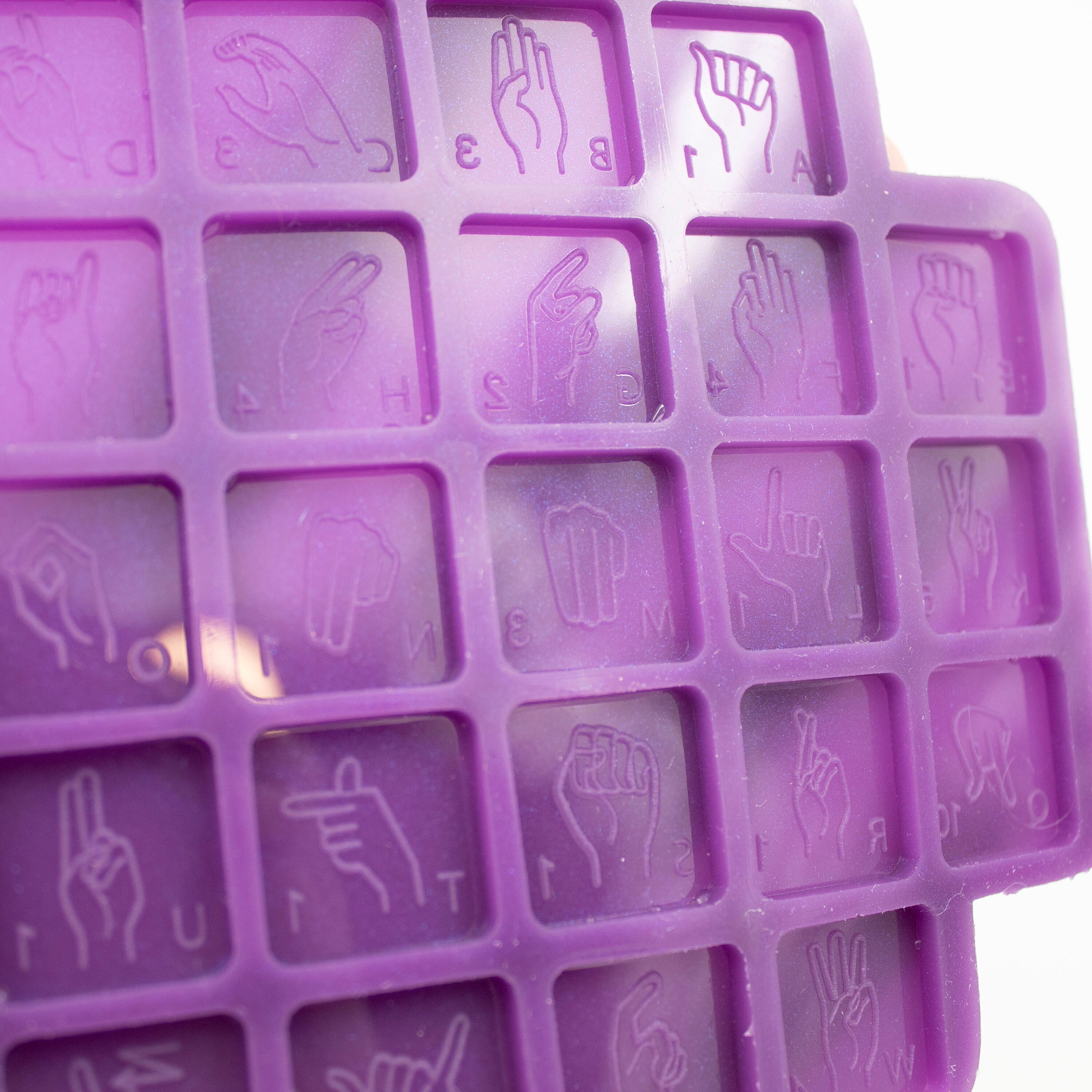 American Sign Language Letter Tiles Resin Mold / ASL Tile Mold - Etsy