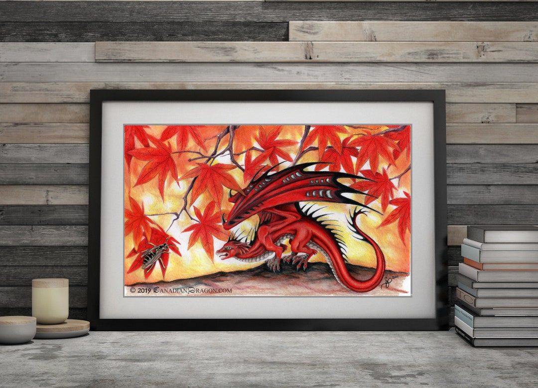 Dragon Art Dragon Wall Art PRINT / Poster of Dragon Art - Etsy