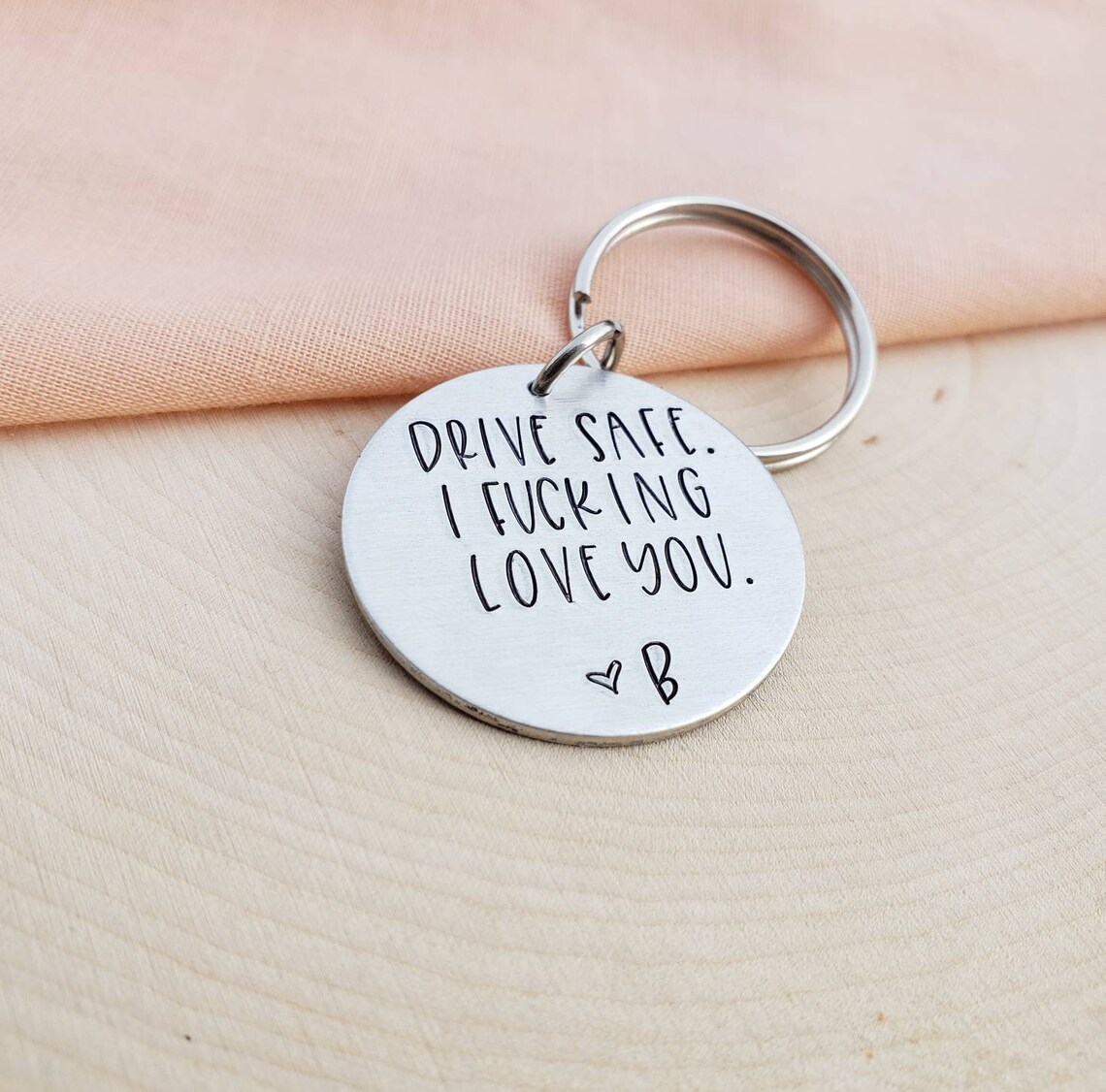 Drive Safe I Fcking Love You Keychain With Customizable - Etsy