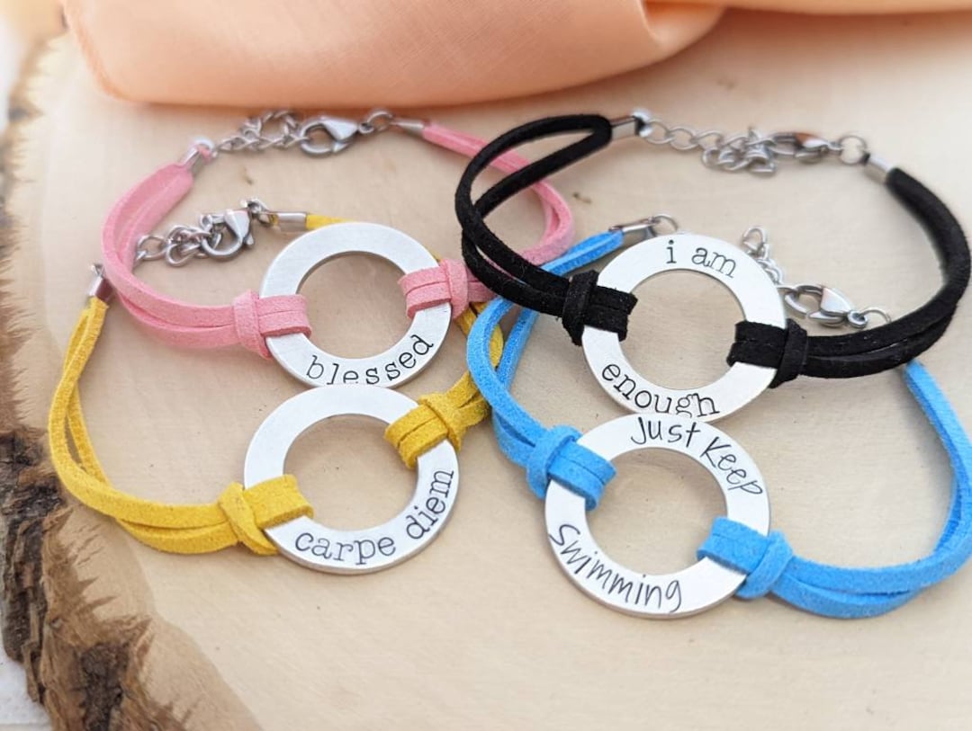 Word Bracelet-custom Word of the Year Bracelet-personlalized Your Word ...