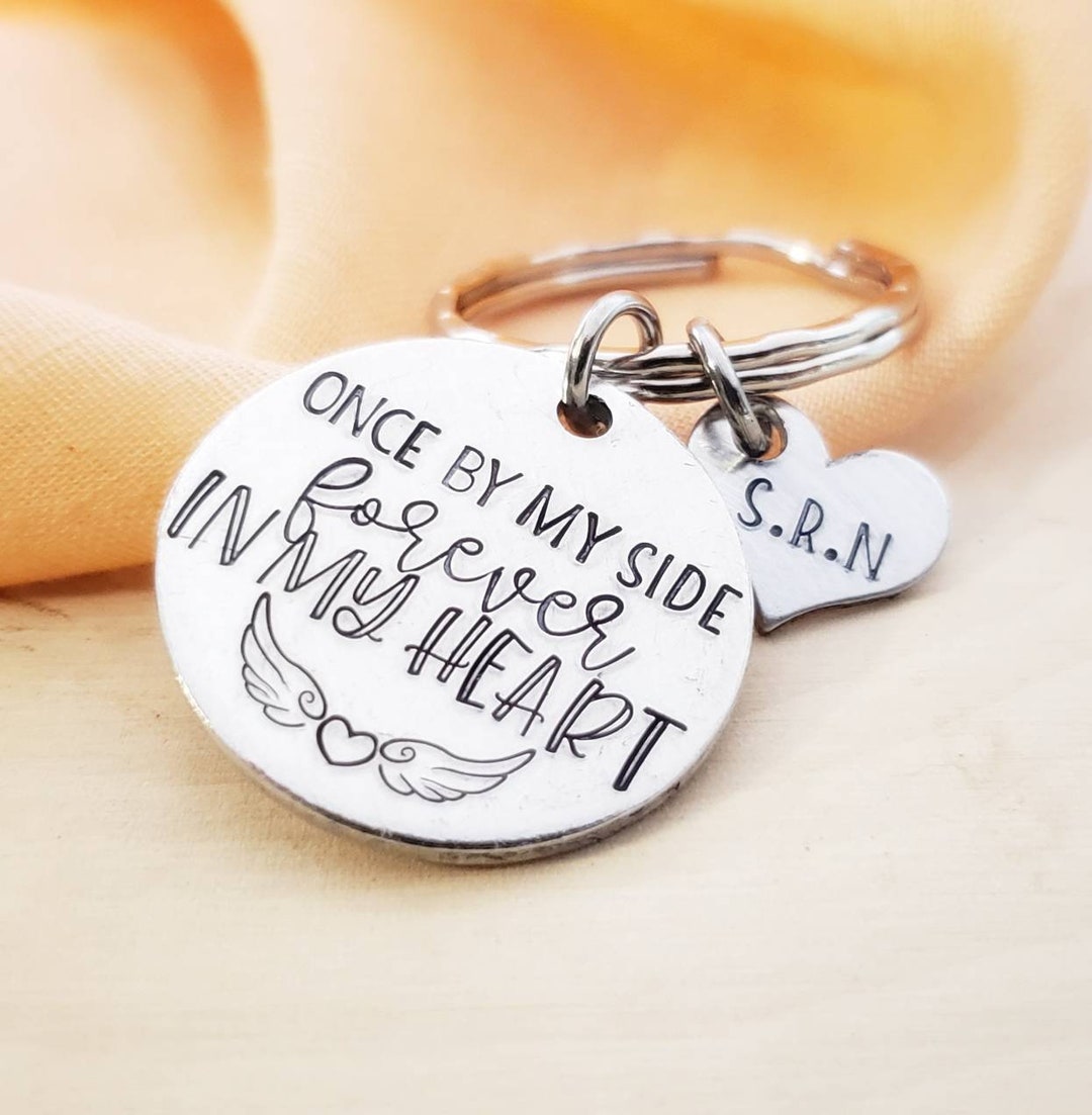 Memorial Keychain-personalized Sympathy Gift-remembrance Gift-keepsake ...