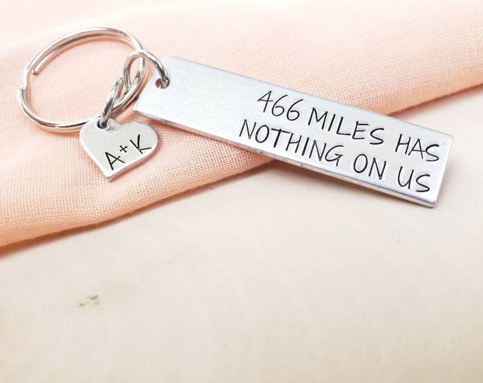 Long Distance Relationship Keychain-custom/ Personalized Gift for Long ...