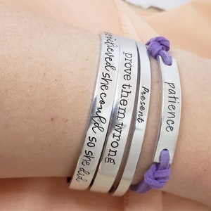 Word Bracelet-custom Word of the Year Bracelet-personlalized Your Word ...