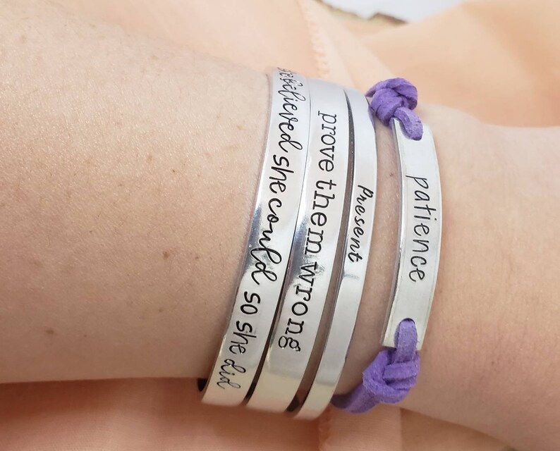 Word Bracelet-custom Word of the Year Bracelet-personlalized | Etsy