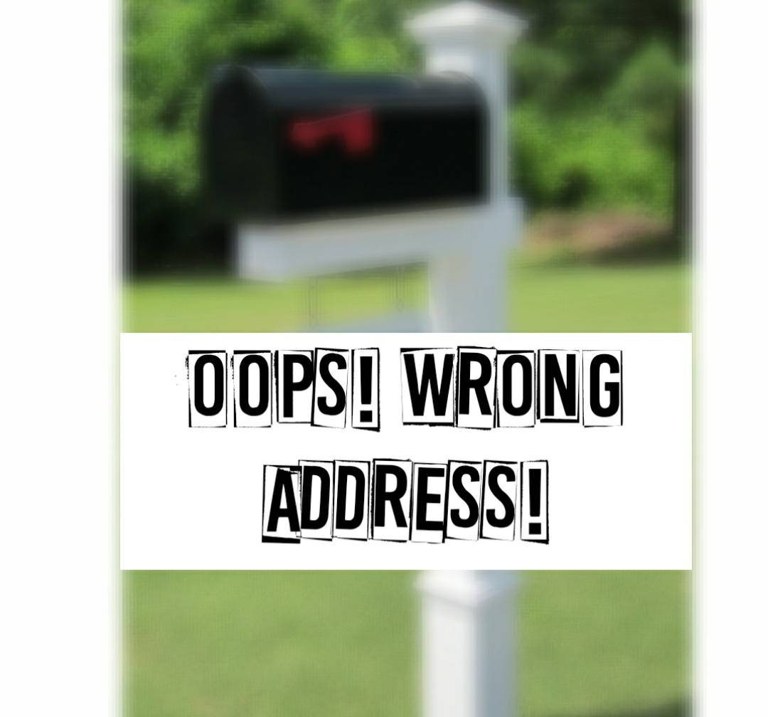 Wrong Address-my Address Need Changed-please Change My Address! - Etsy