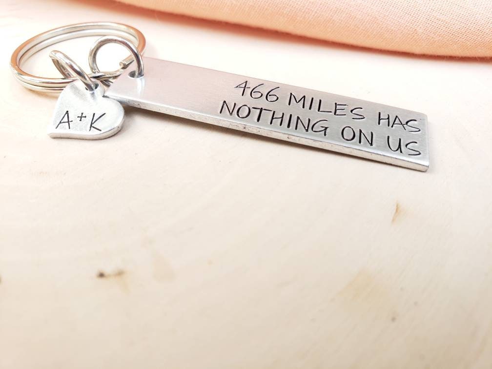 Long Distance Relationship Keychain-custom/ Personalized Gift - Etsy