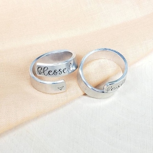 Your Word Wrap Ring-personalized, Custom Wrap Ring-choose Your Word ...