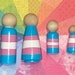 Pride Peg Dolls LGBT Rainbow Gay Trans Bi Pan - Etsy