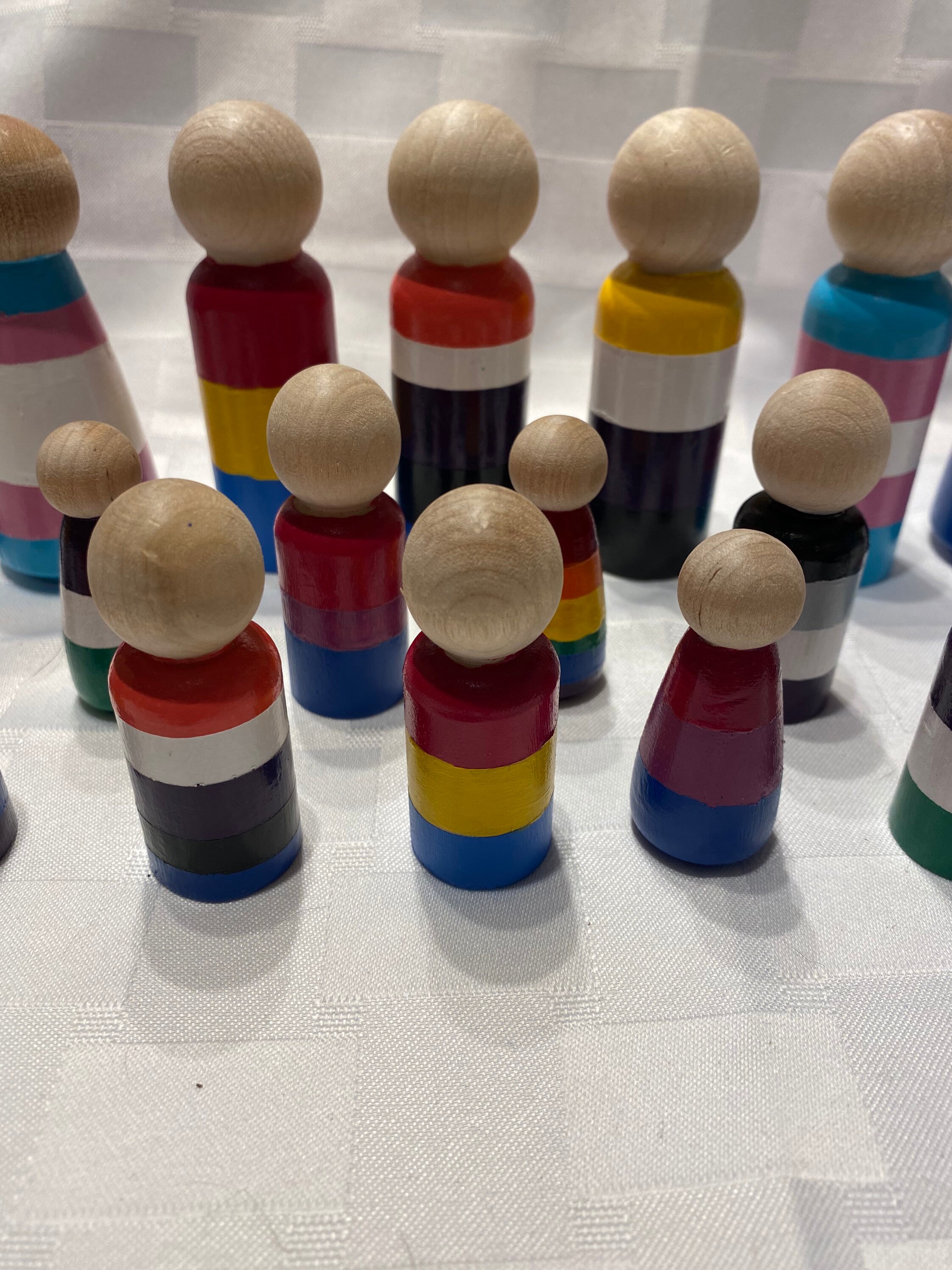 Pride Peg Dolls LGBT Rainbow Gay Trans Bi Pan - Etsy