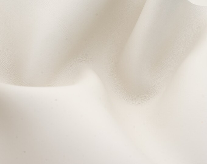 Real Nappa Sheets in Ivory White Color. Leather Panel in Dark White for ...