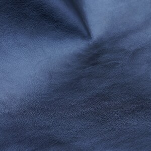 Nappa Metallic Leather Sheets in Blue Gray Color, Pliable, Soft and ...