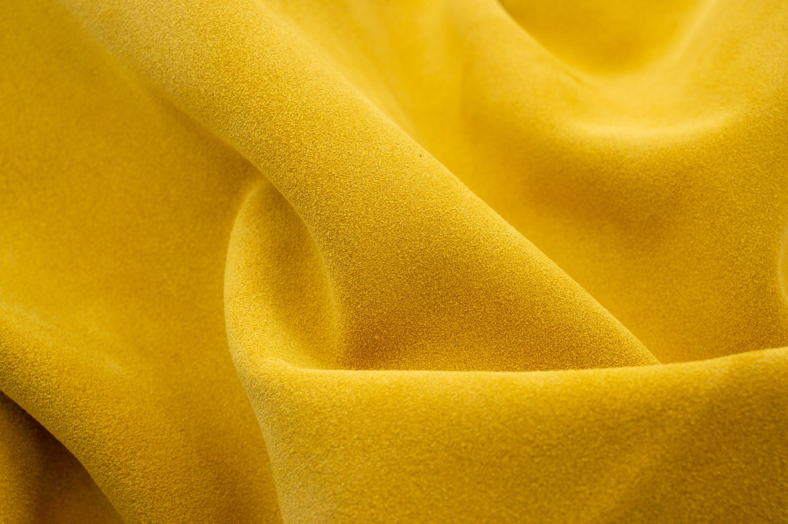 Yellow Suede Leather Sheets for Diy Crafts. Good Quality Genuine Suede ...