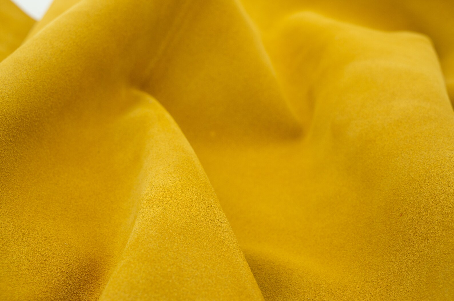 Yellow Suede Leather Sheets for Diy Crafts. Good Quality Genuine Suede ...