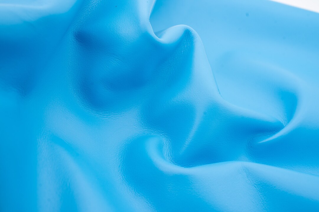 Light Blue Nappa Leather Sheets Soft Smooth Genuine Leather Pieces in ...