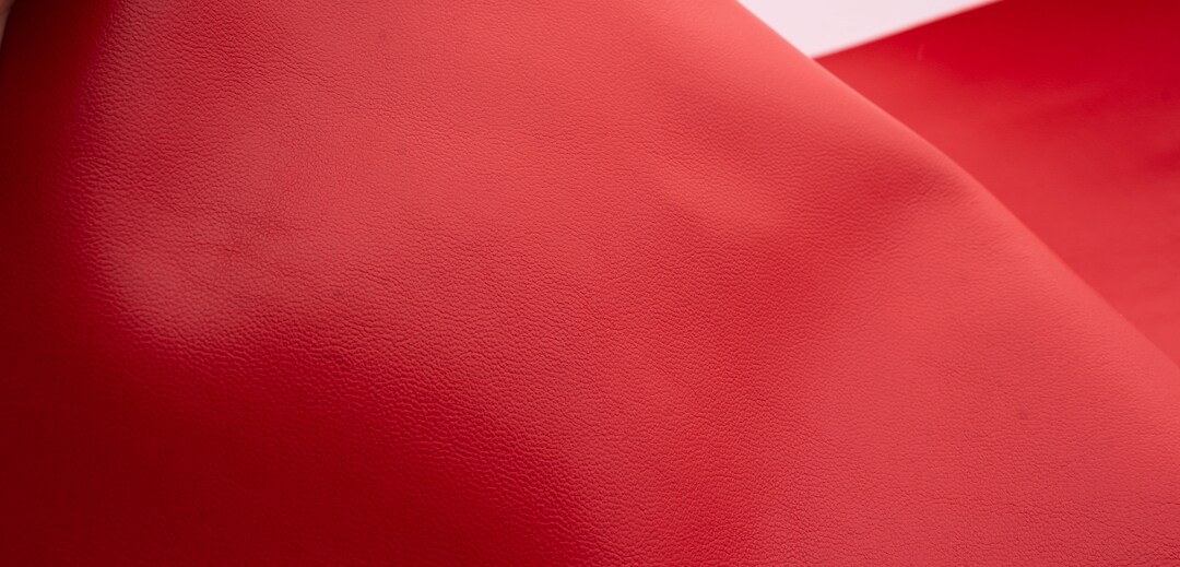 Dark Red Leather Sheets for Diy Projects. Genuine Leather Panels in ...