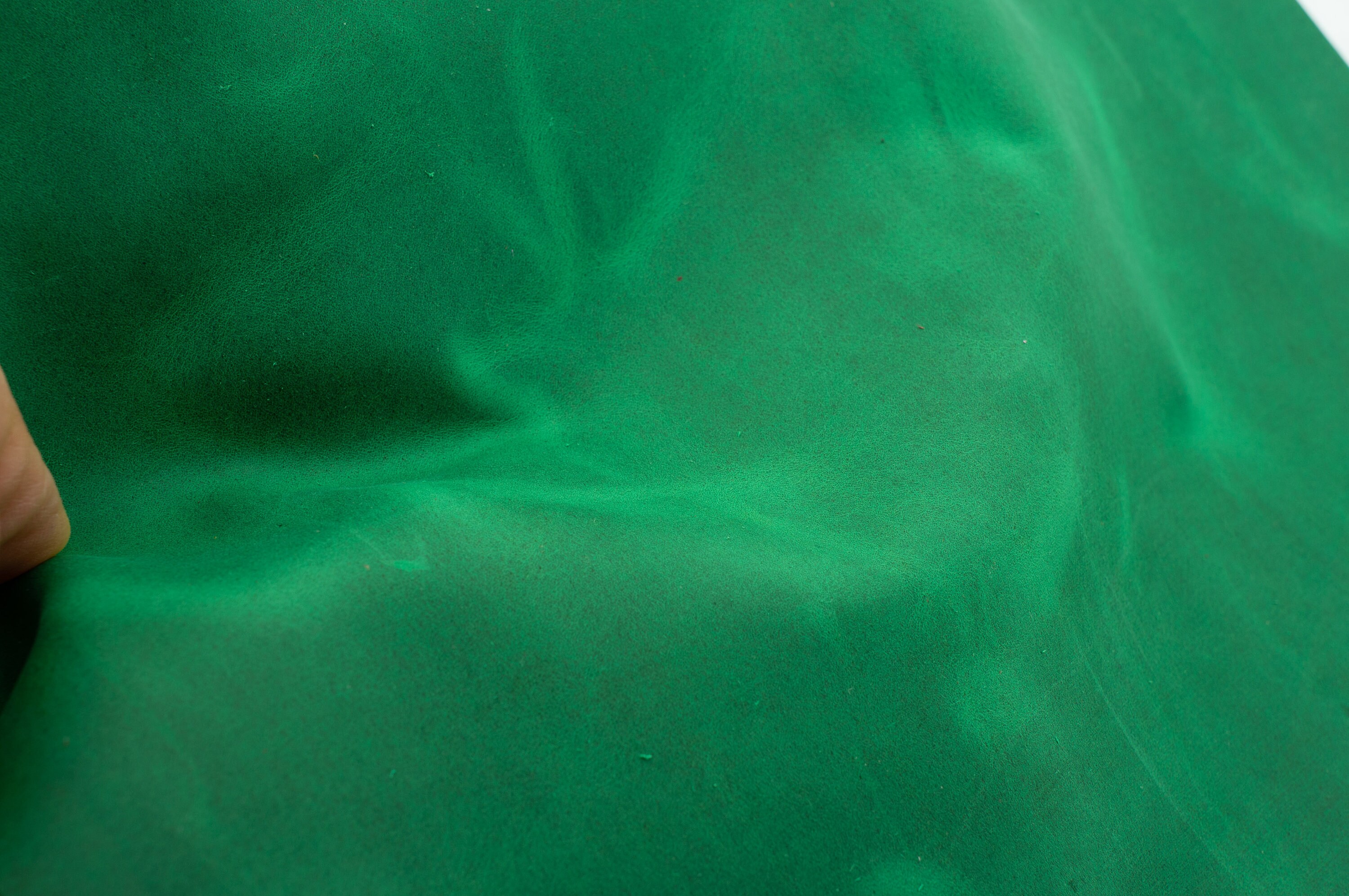 Pull up Leather Sheets in Green Color .full Grain Crazy Horse, Oil ...