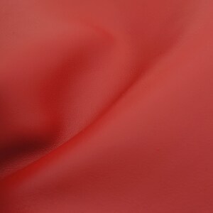 Red leather sheets with smooth surface. Nappa genuine leather | Etsy