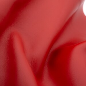 Red Leather Sheets With Smooth Surface. Nappa Genuine Leather Pieces ...