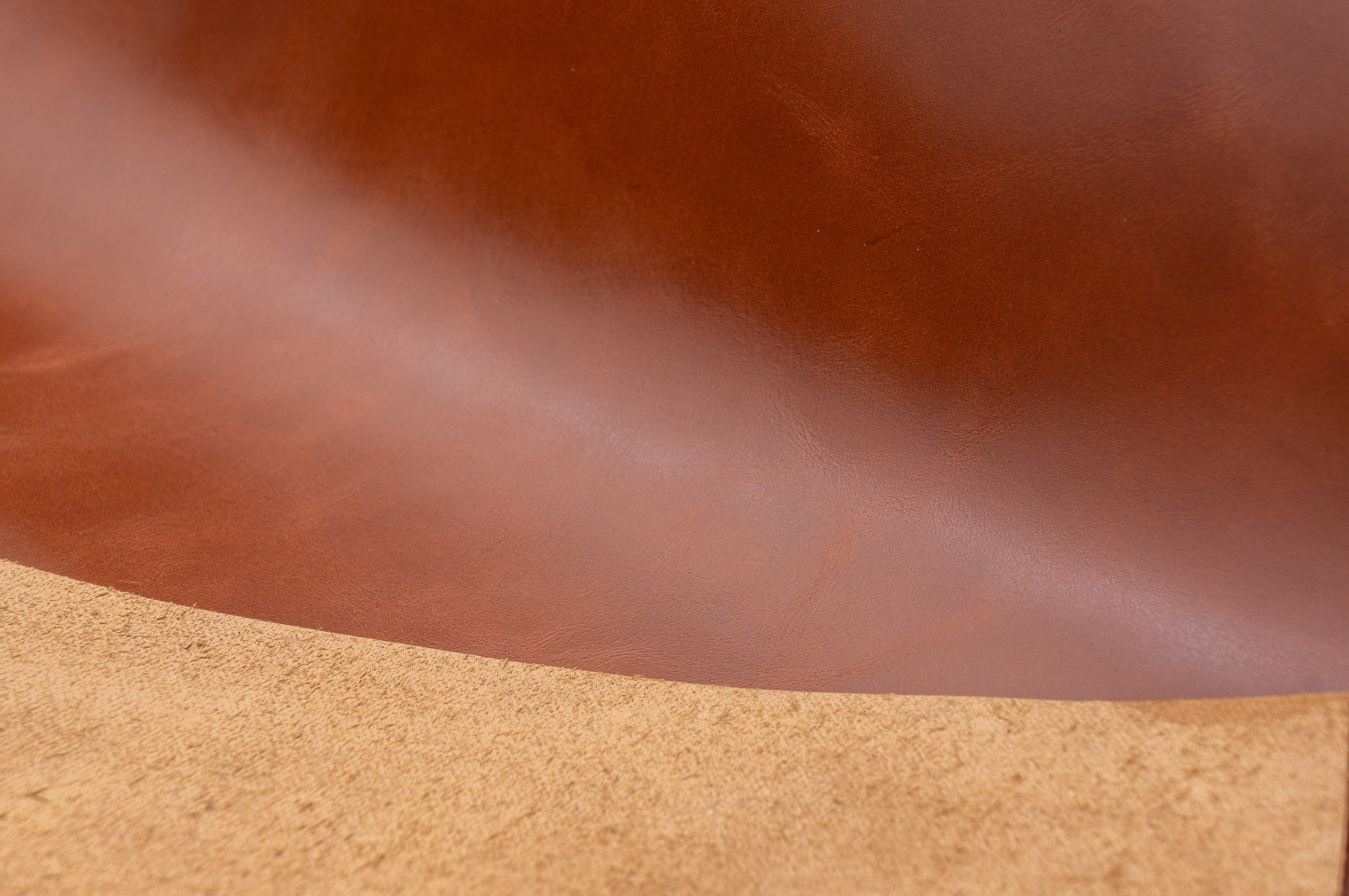 Leather Sheets for Wallets With a Little Sheen in Cognac - Etsy