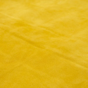 Yellow Suede Leather Sheets for Diy Crafts. Good Quality Genuine Suede ...