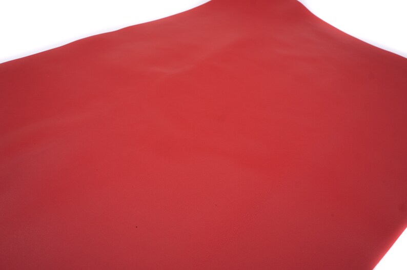 Red Leather Sheets With Smooth Surface. Nappa Genuine Leather - Etsy