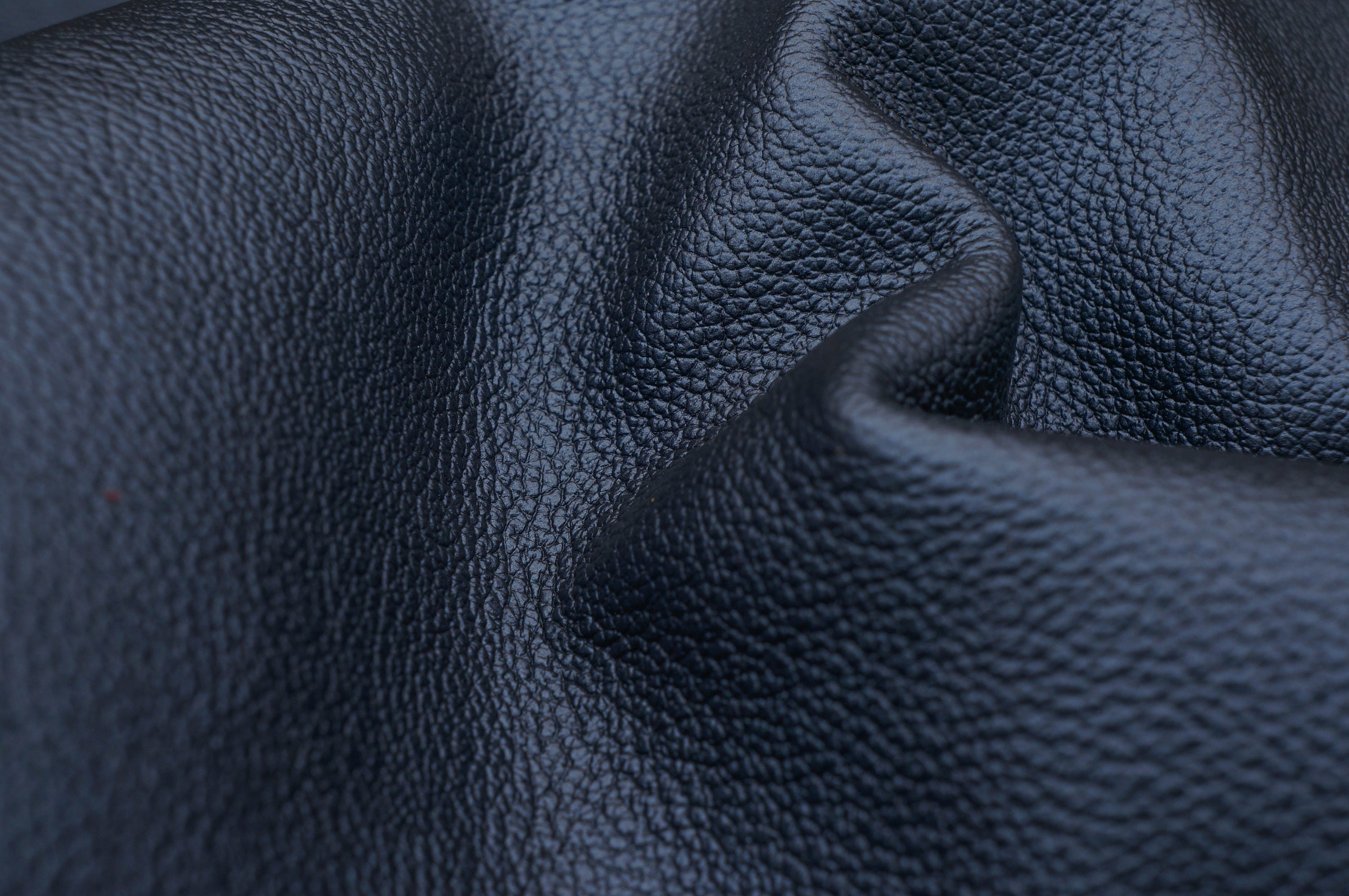 Night blue real leather sheets with metallic look. Dark blue | Etsy