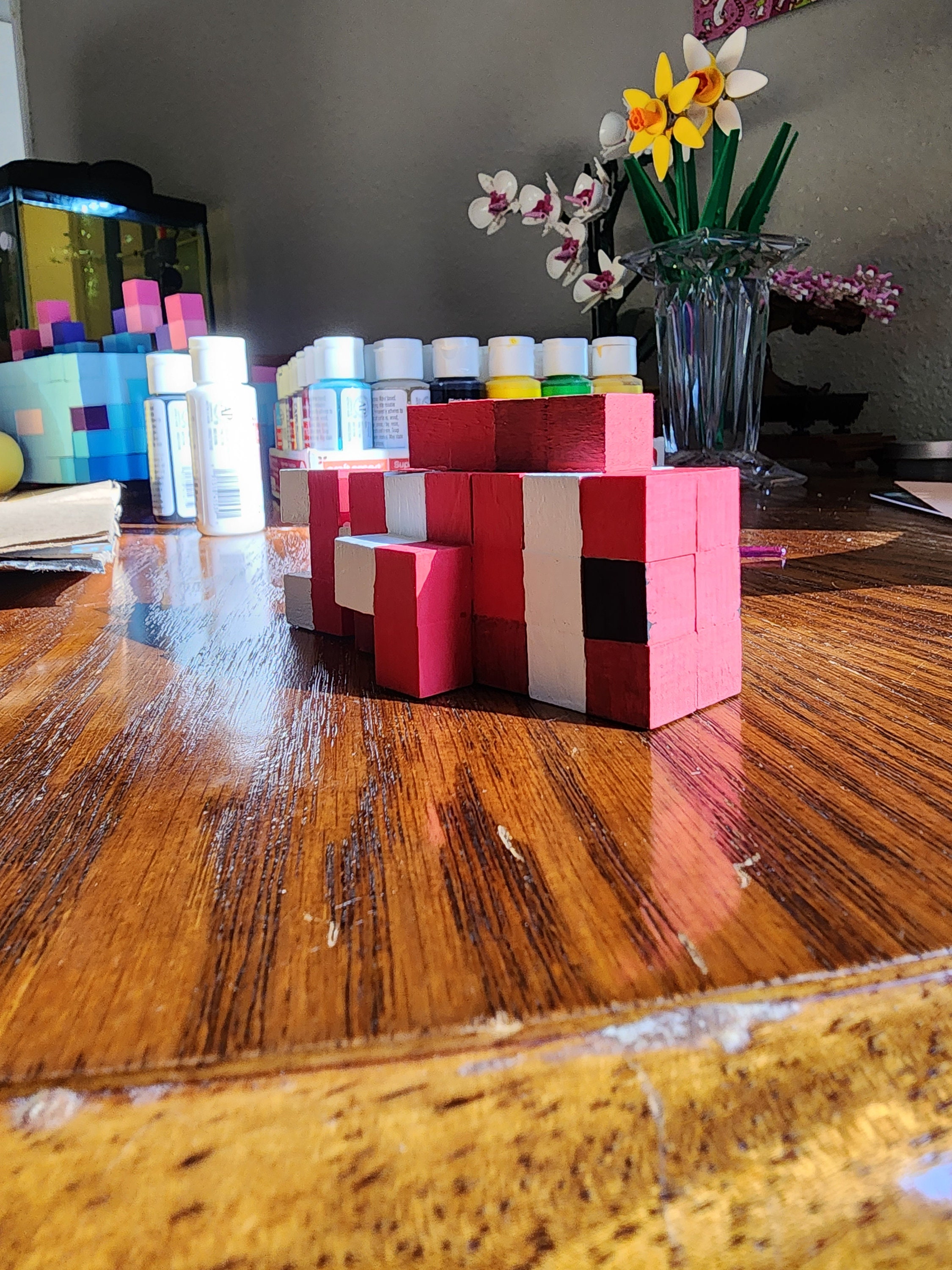 Minecraft Tomato Clownfish Wooden Cubes - Etsy