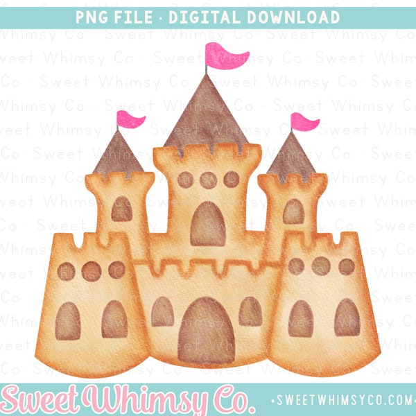 Sandcastle Clipart - Etsy