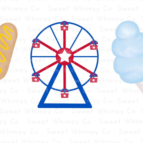 County Fair PNG Digital Download Circus Ferris Wheel - Etsy