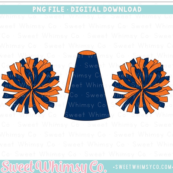 Navy Blue Orange - Etsy