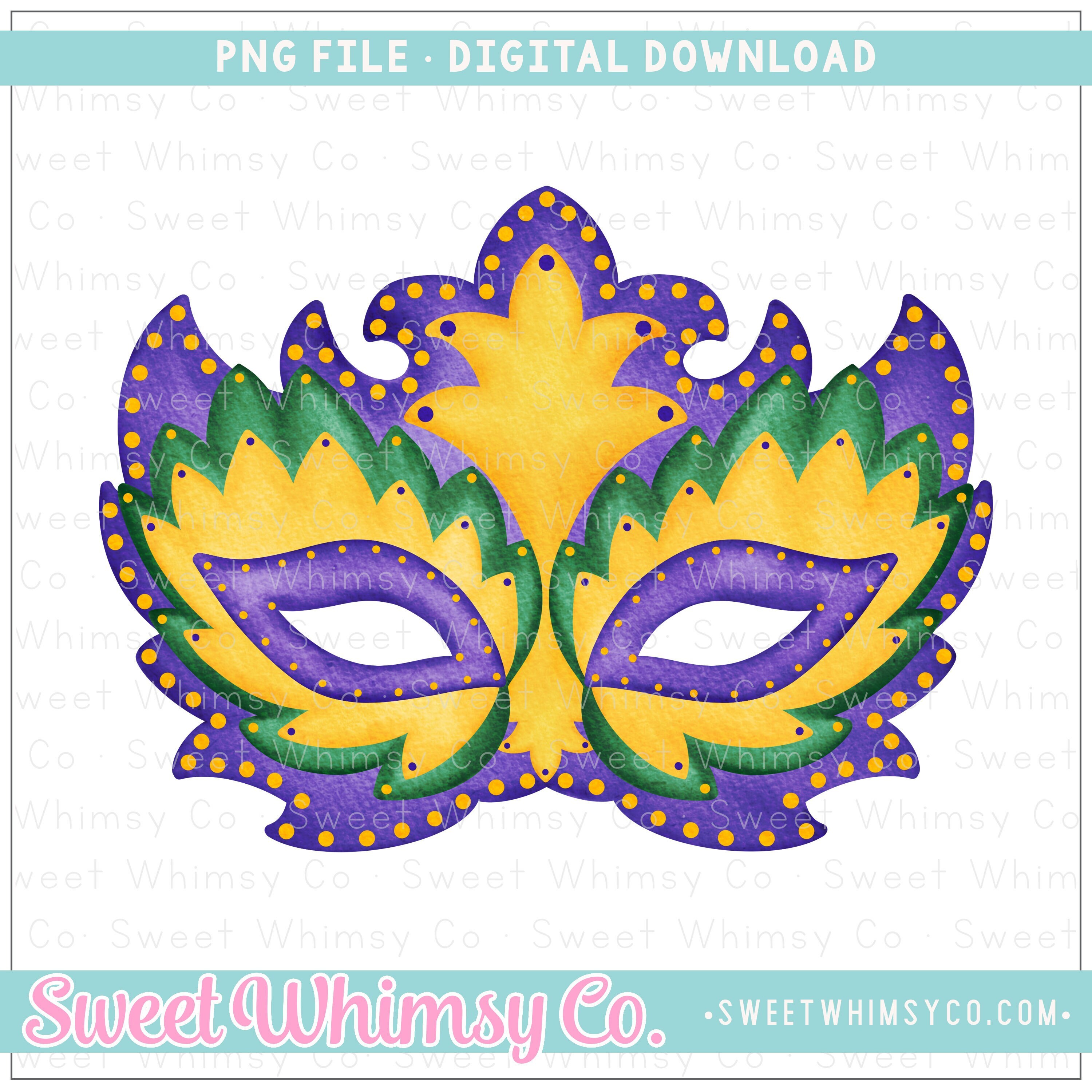 Fancy Mardi Gras Masks Template