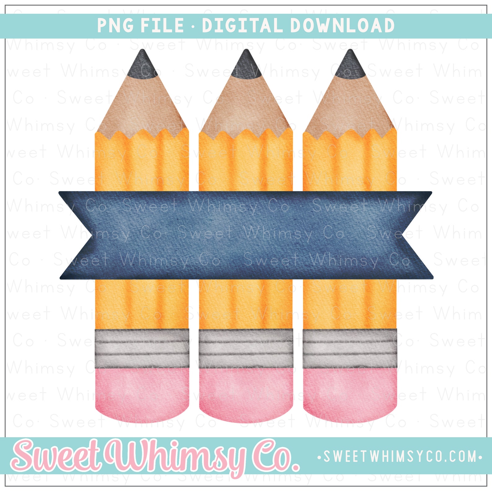 School Pencils PNG Sublimation Design Back to School - Etsy