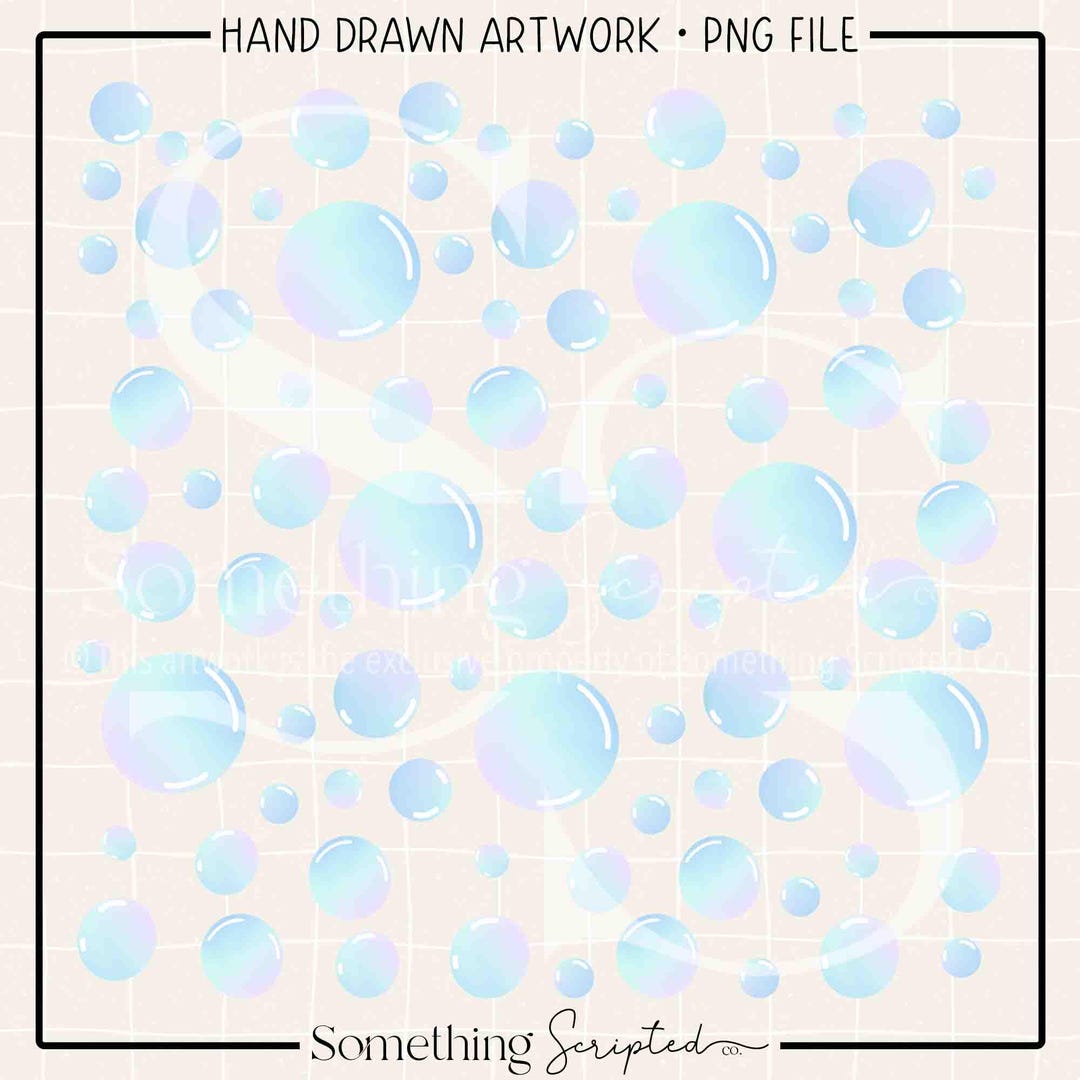 Bubbles PNG Sublimation Design, Bubbles Printable Clipart, Digital Art ...