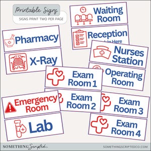 Doctor Pretend Play Set: Hospital Role Play Printables (instant ...