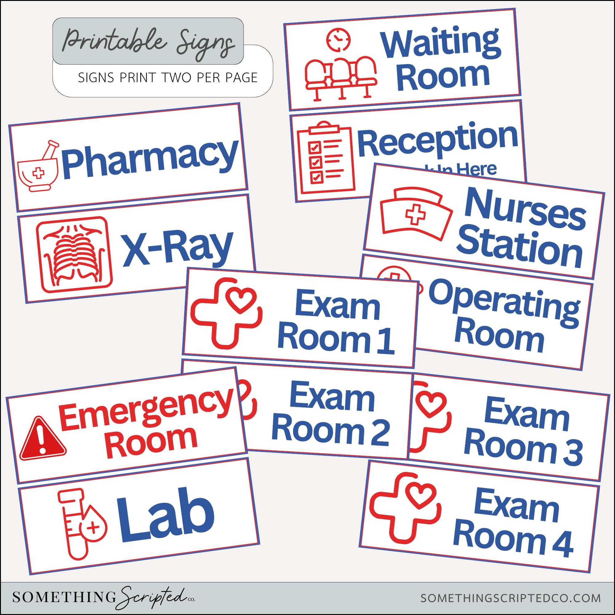 Doctor Pretend Play Set: Hospital Role Play Printables (instant ...